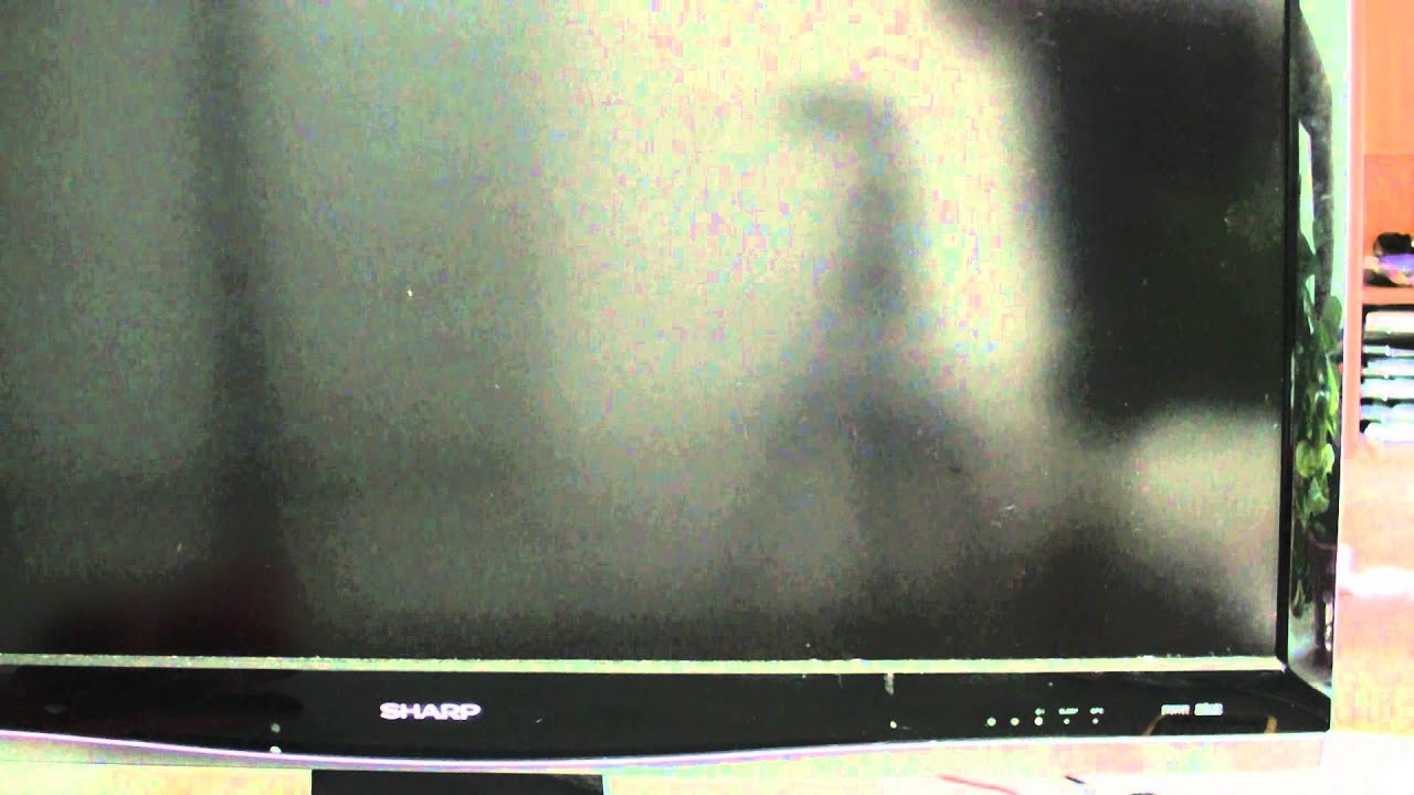 panne lcd sharp LC-46X20E - YouTube