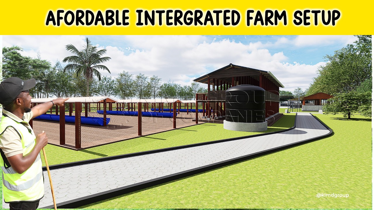 4 Acre Mixed Farm Layout | Goat, Chicken & Dairy Farm Design Plan - YouTube