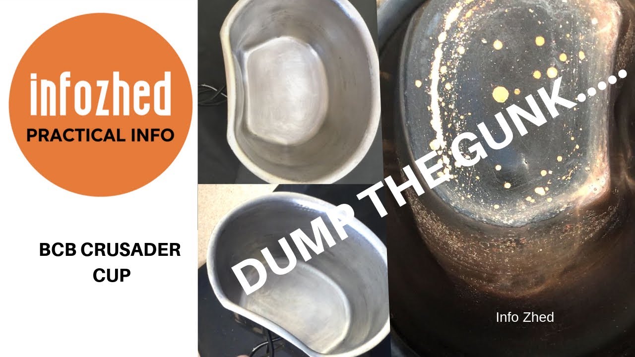 BCB Crusader cup. Getting rid of the coating. - YouTube