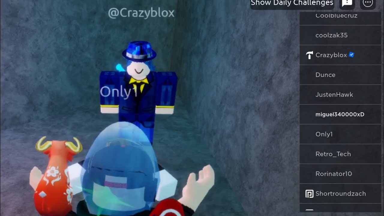 I play with Crazyblox in flood escape 2! - YouTube