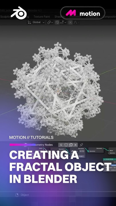 Here’s How to Create a Fractal Object in Blender #animation #blender #3d #tutorial - YouTube