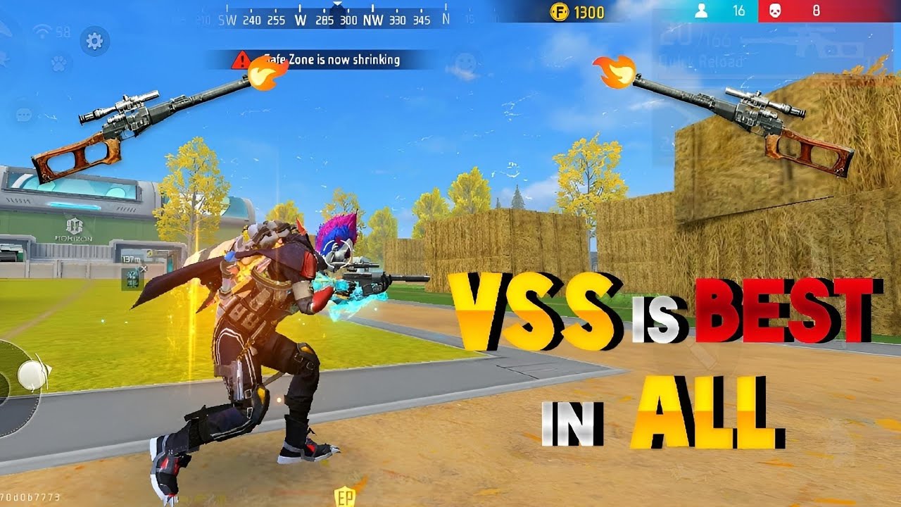 free fire 90% headshot rate hack | VSS is Best 💯 in All The Guns | Free ...