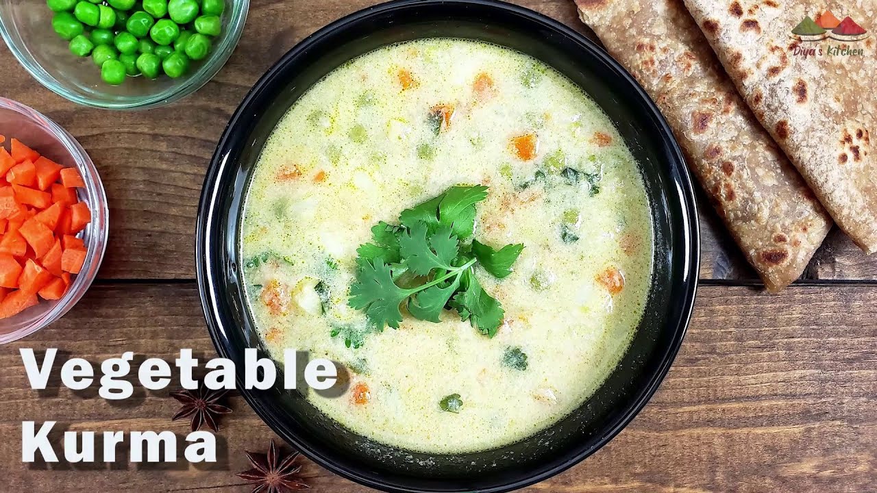 vegetable kurma recipe | white vegetable kurma | side dish for ...
