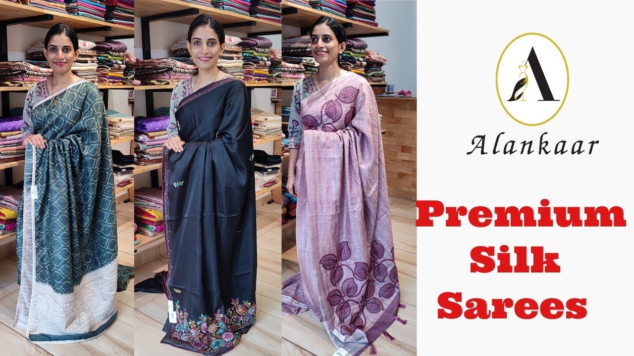 ALANKAAR BOUTIQUE / Premium Hand Embroidered Sarees /Whatsapp ...