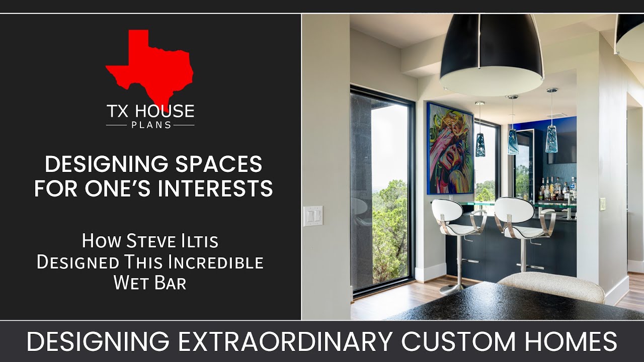 Texas Custom Home Design Series: Showcasing the Wet Bar - YouTube