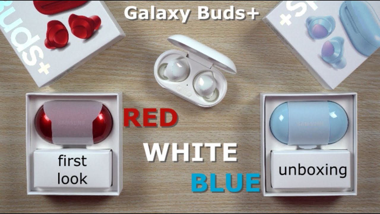 RED Galaxy Buds (Plus) Unboxing And FIRST LOOK (also Cloud Blue ...
