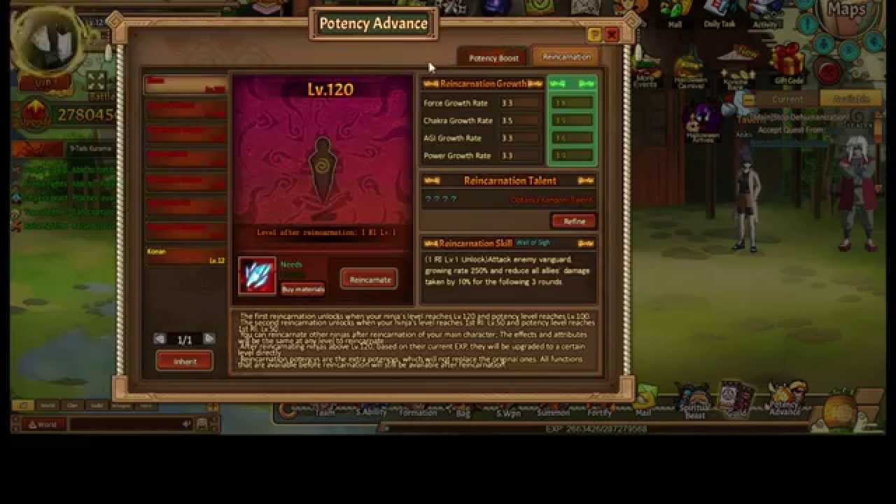 Unlimited Ninja | Main 1st Reincarnation - YouTube