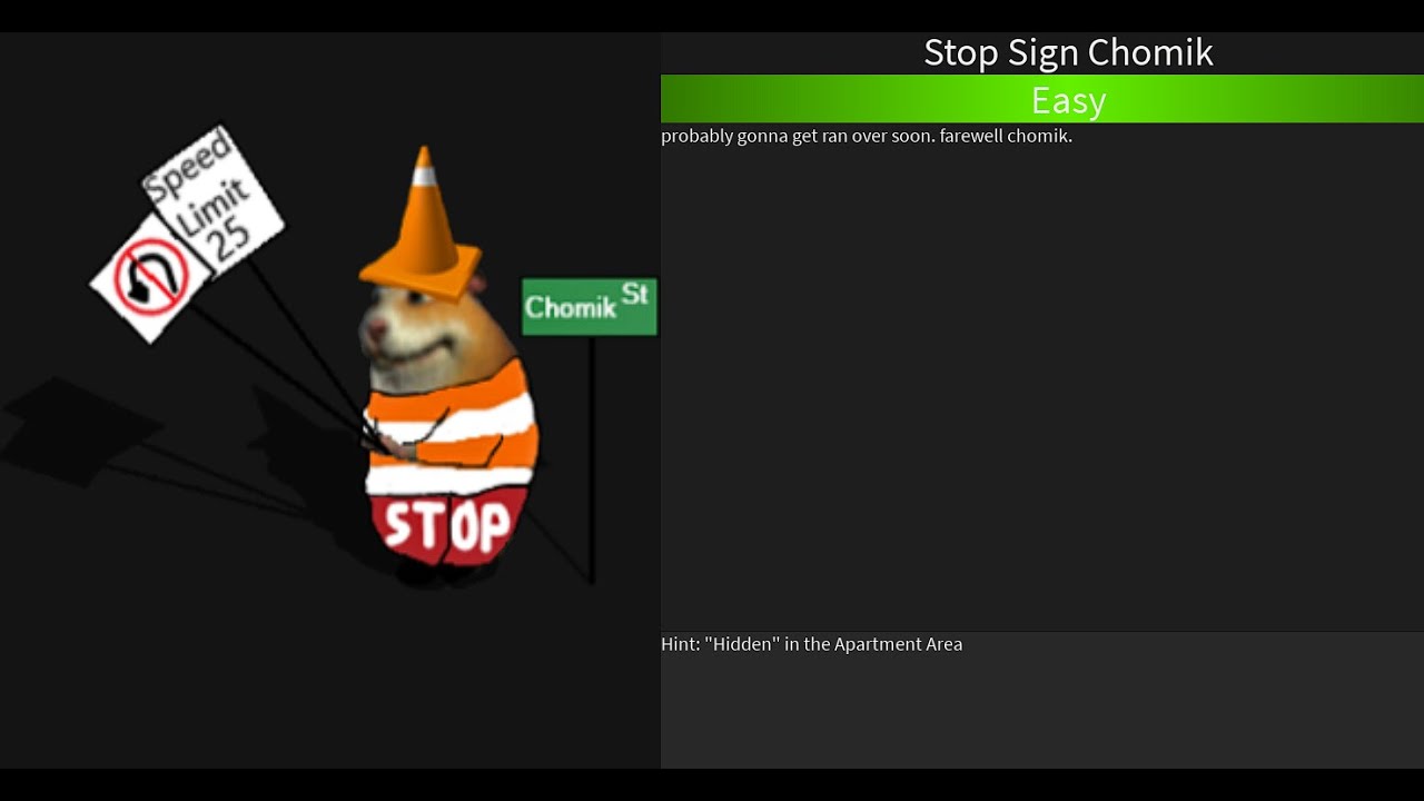 How to get "Stop Sign Chomik" FTC - YouTube
