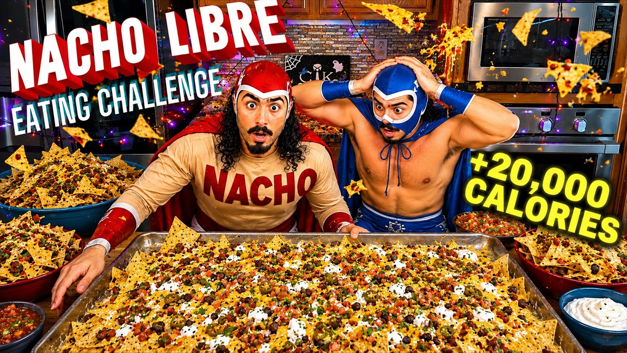 NACHO LIBRE NACHO EATING CHALLENGE!!! - YouTube