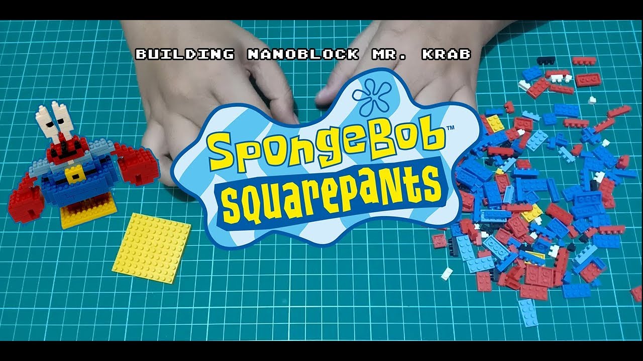 Building MR. Krabs !Spongebob Squarepants With Nanoblock | 209pcs - YouTube