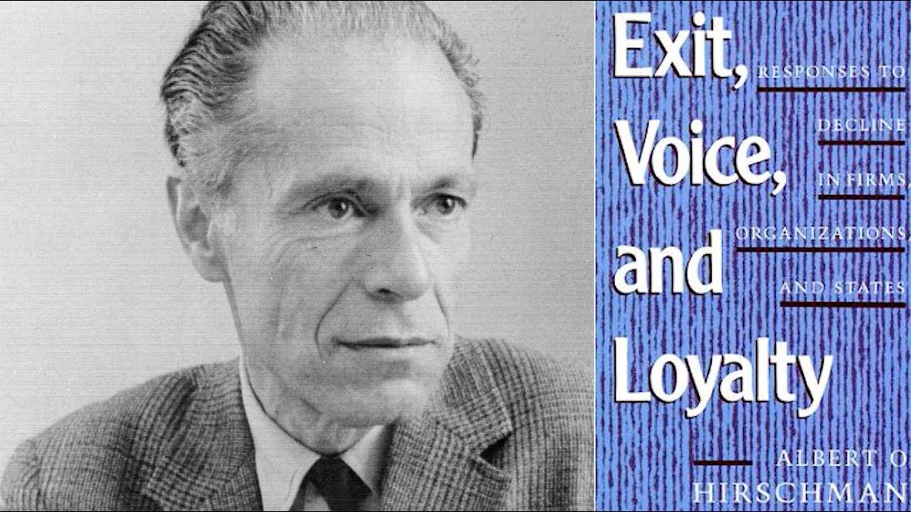 Exit, Voice, and Loyalty - YouTube
