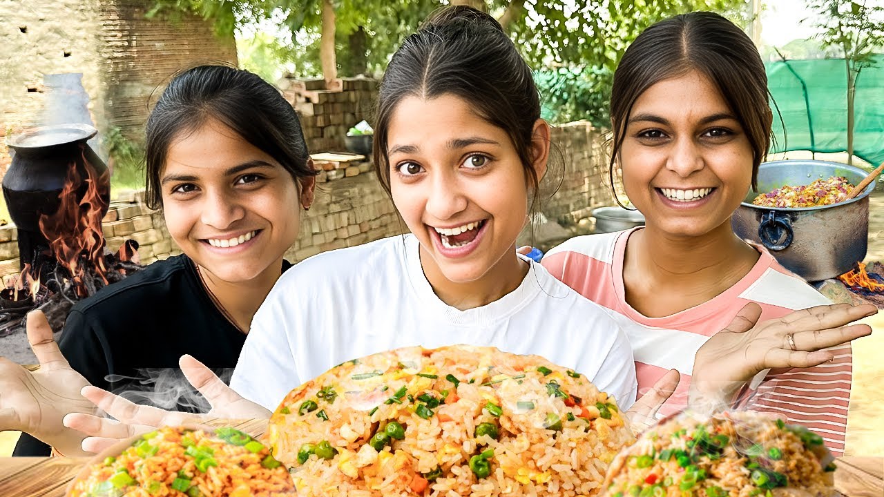 Three cuties preparing Rice for poor people ️ | The Helping Roamers ...