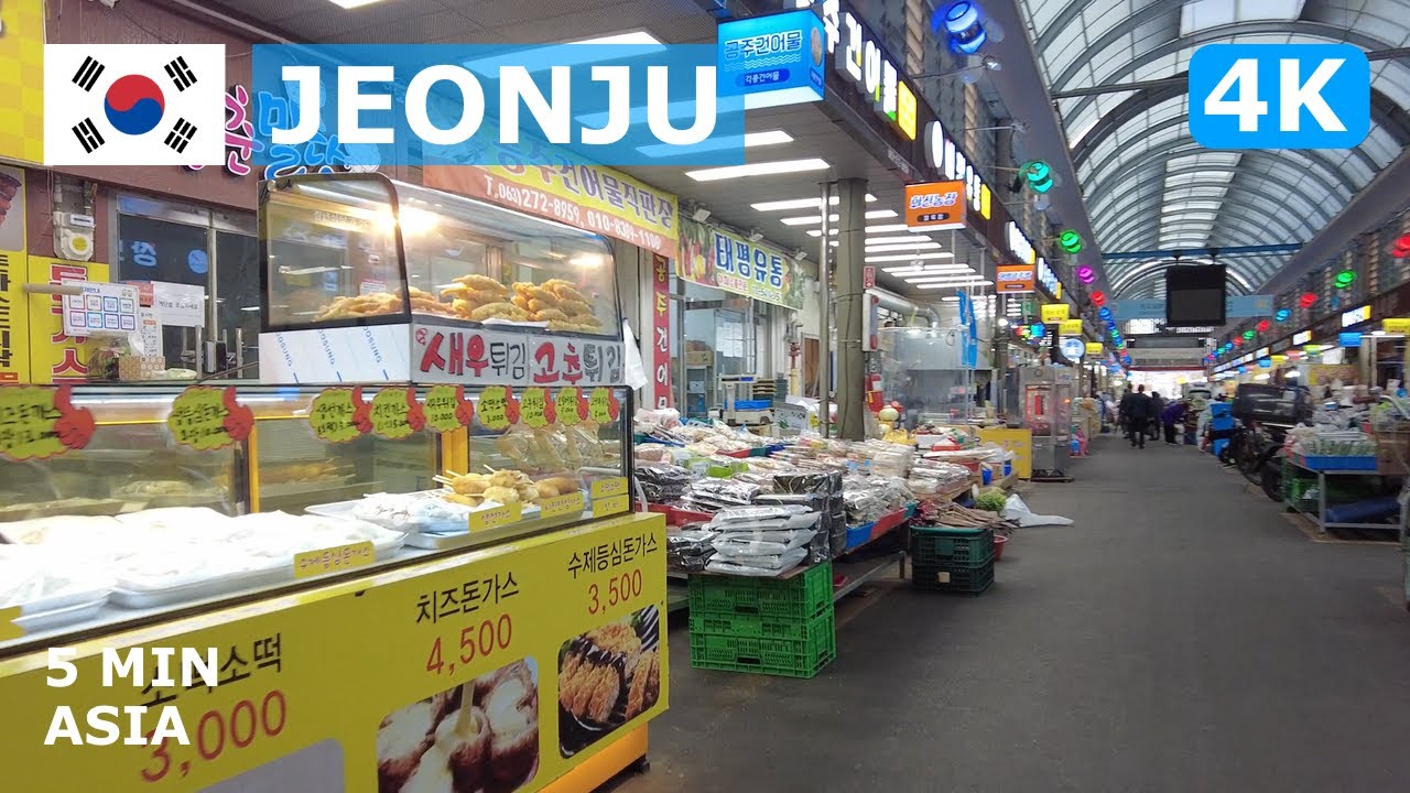 🇰🇷 South Korea - Jeonju: 5 Minutes Walking Tour - 4K - YouTube