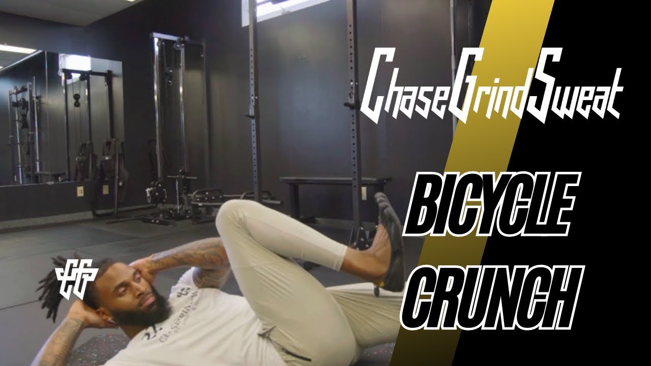 How to Bicycle Crunch - Exercise Tutorial | ChaseGrindSweat App - YouTube