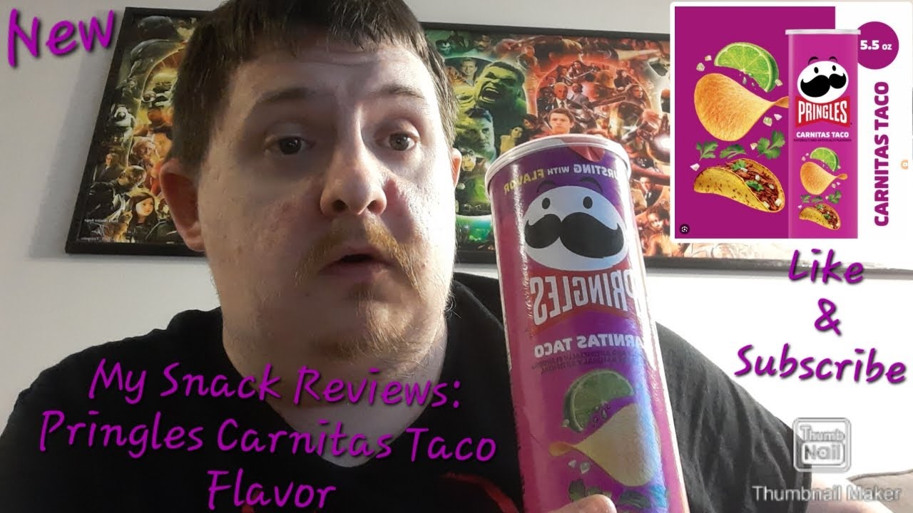 My Snack Reviews: Pringles Carnitas Taco Flavor - YouTube