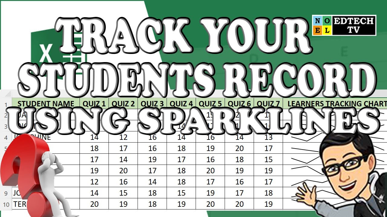 HOW TO TRACK YOUR STUDENT RECORD USING THE SPARKLINES IN MICROSOFT ...