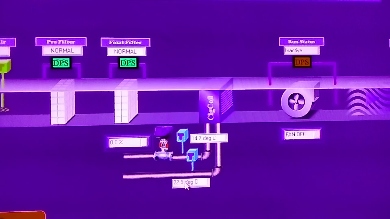BMS controlling AHU - YouTube