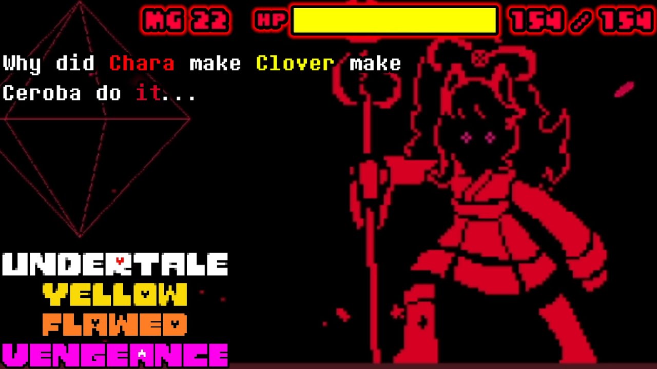 Undertale Yellow Flawed Vengeance CEROBA BECOMES STRONGER - YouTube