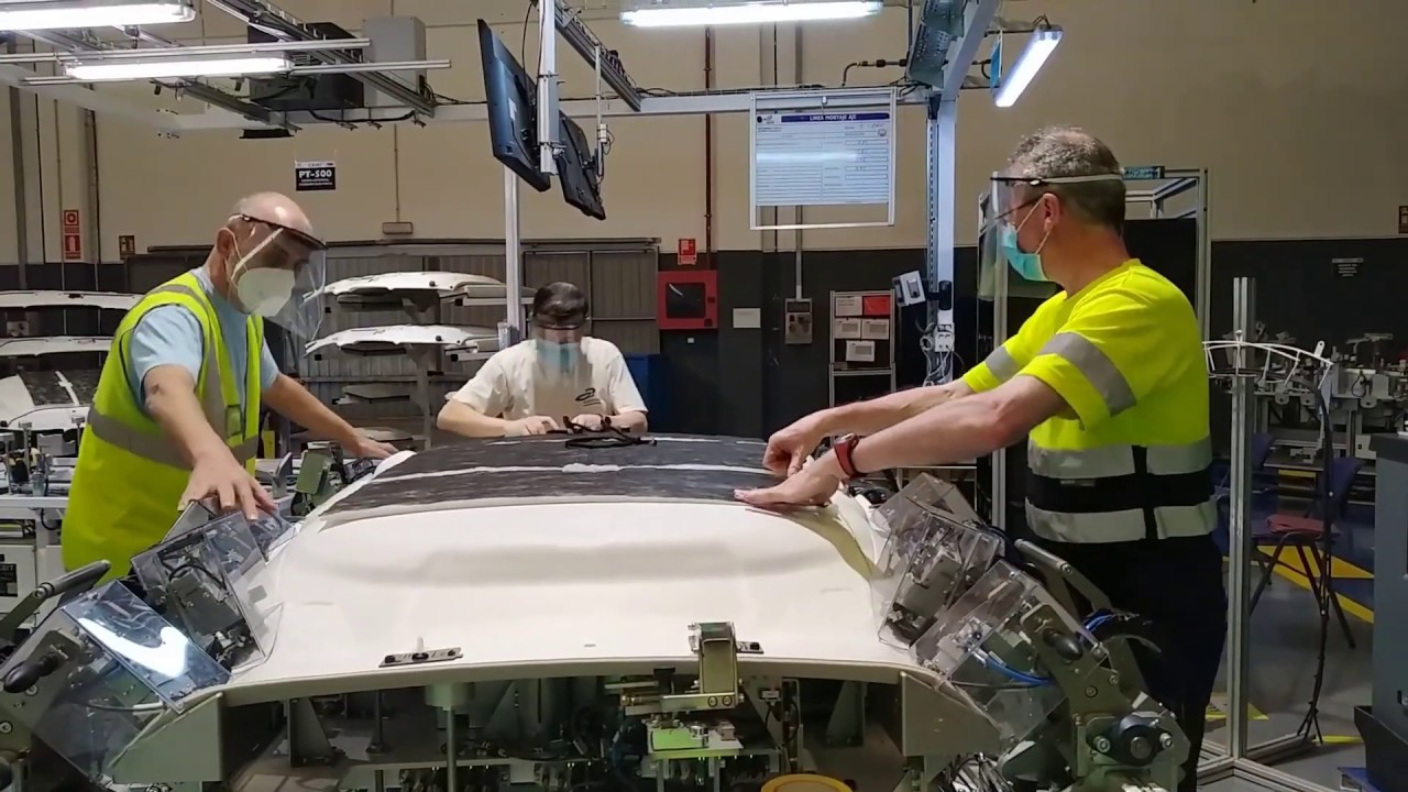 Grupo Antolin restarting production in their plants - YouTube