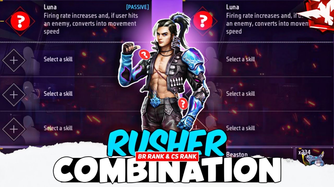BEST (RUSHER) CHARACTER COMBINATION || BEST CHARACTER COMBINATION FOR ...