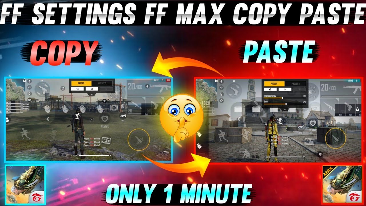 😍 Ff Settings To FF Max Transfer | How To Transfer Free Fire Custom Hud ...