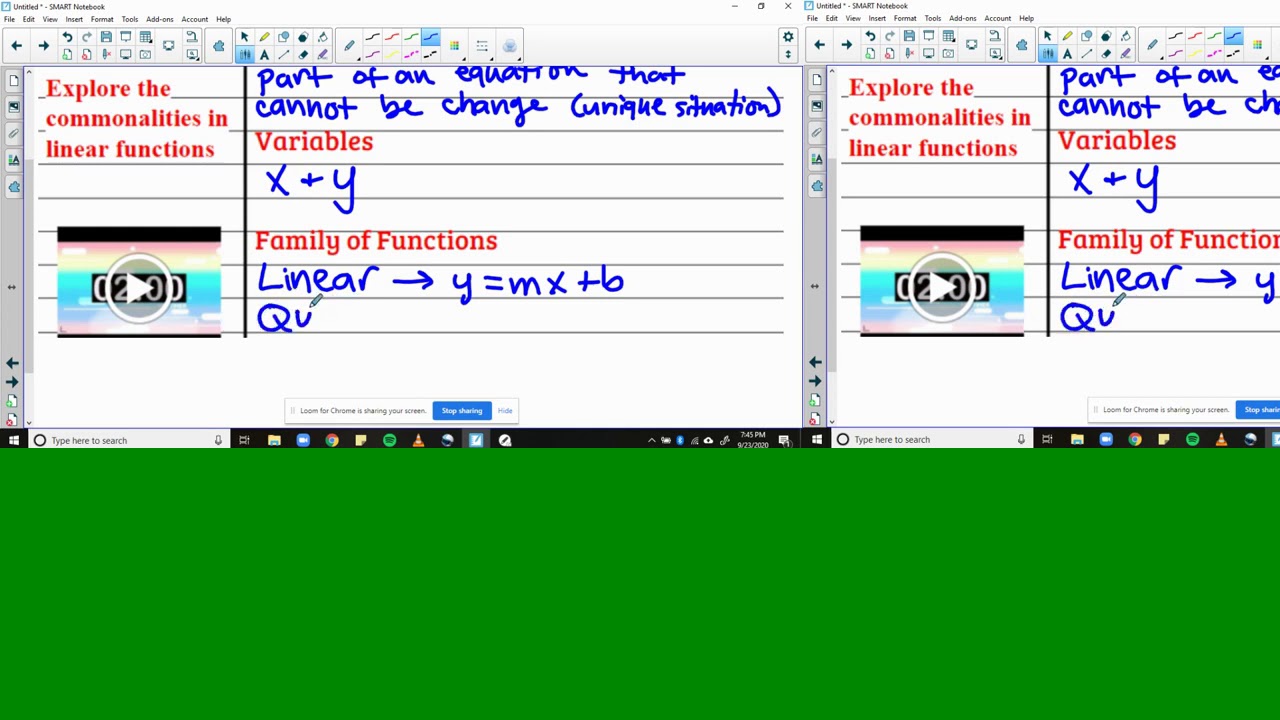 Family of Linear Functions - YouTube