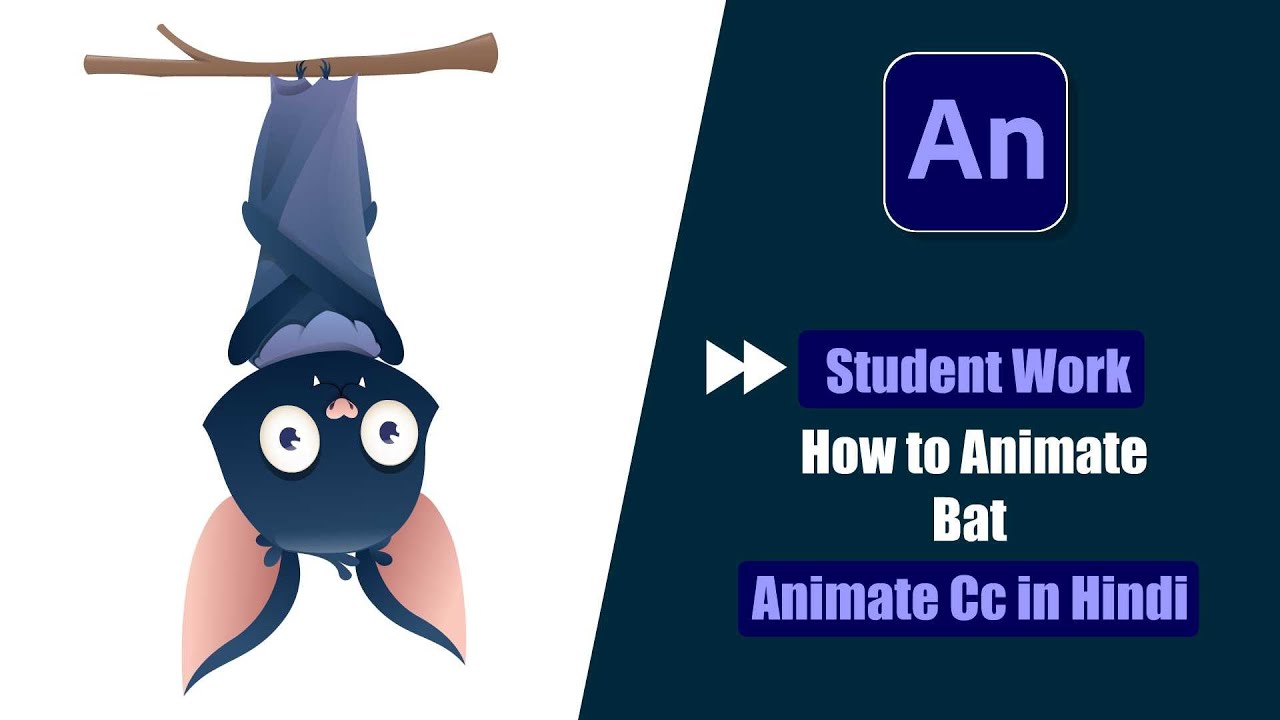 Fast Forward Tutorial Of Student Work | How to Animate Bat in Animate ...