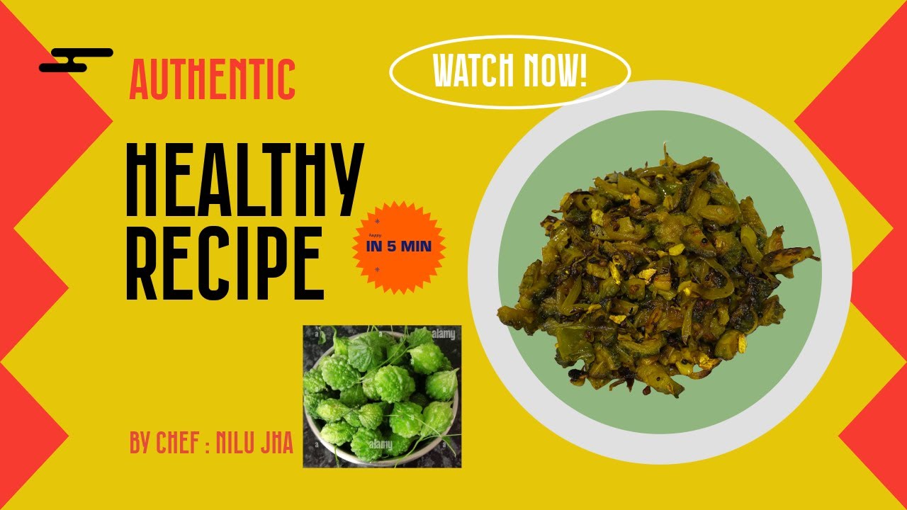 Bitter Gourd Ucche Bhaja Recipe | Uchche Bhaja | Mini Karela Recipe ...