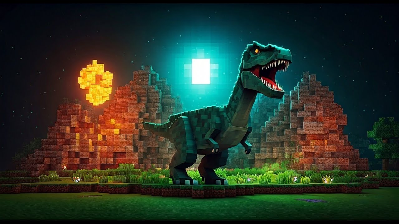 how to build t-rex paddock in minecraft #minecraft - YouTube
