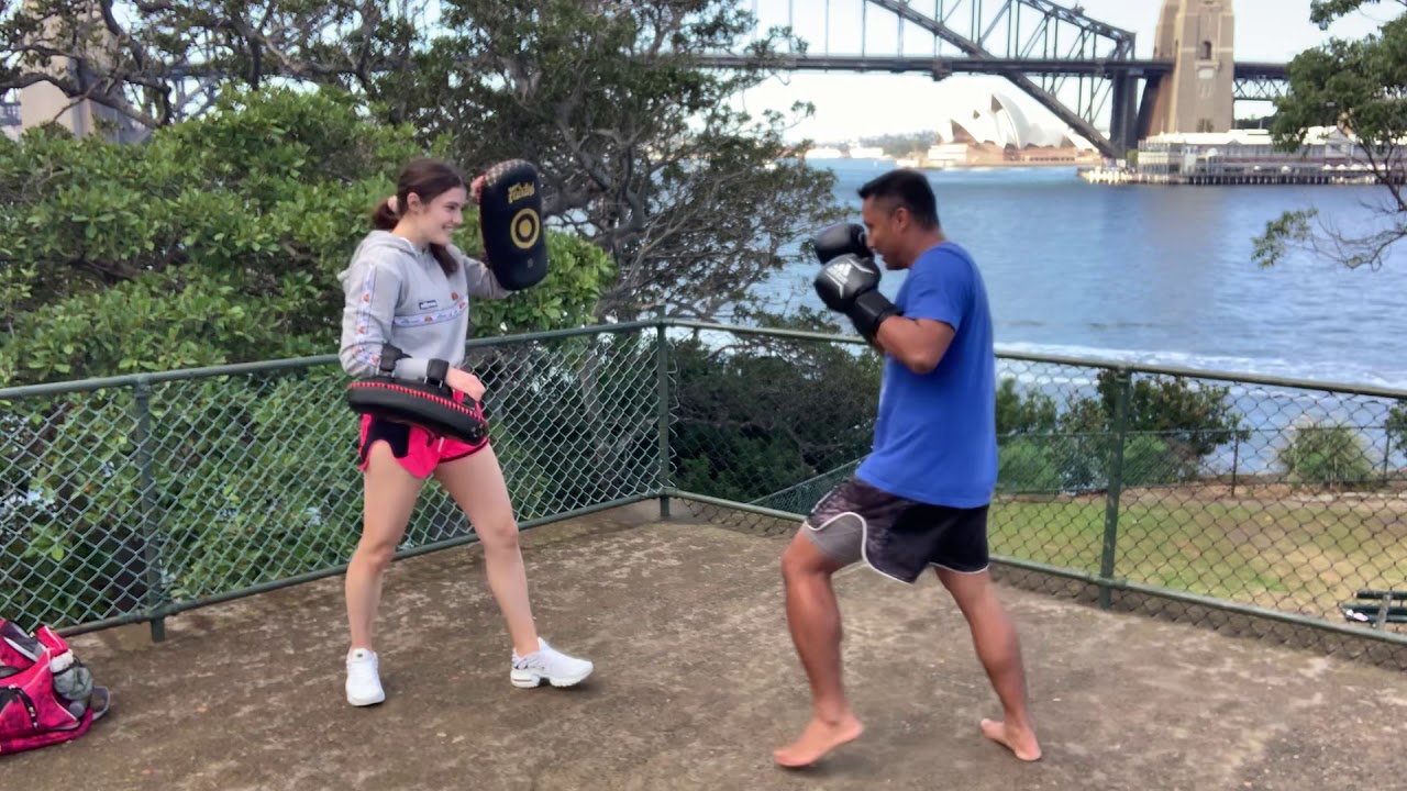 Learning Muay Thai from Alma Juniku of One Championship - YouTube