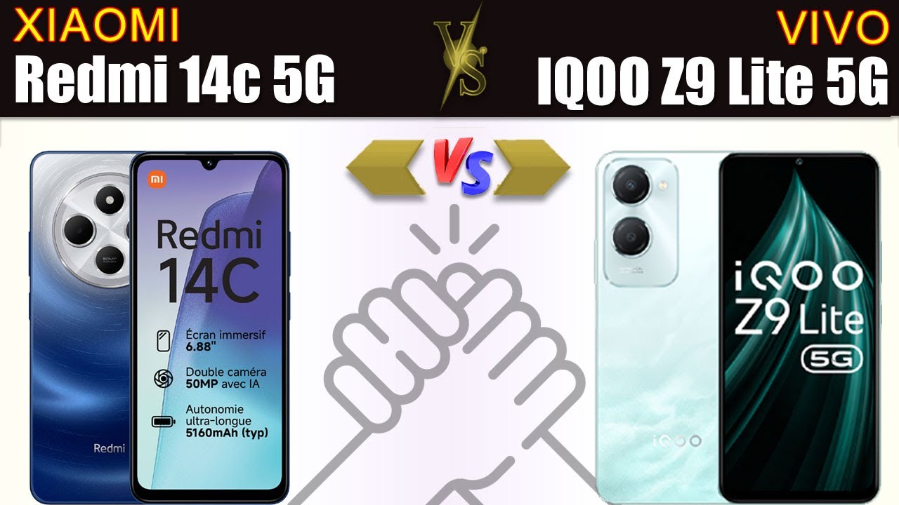 Redmi 14c 5G vs IQOO Z9 Lite 5G Full phone specs comparison - YouTube