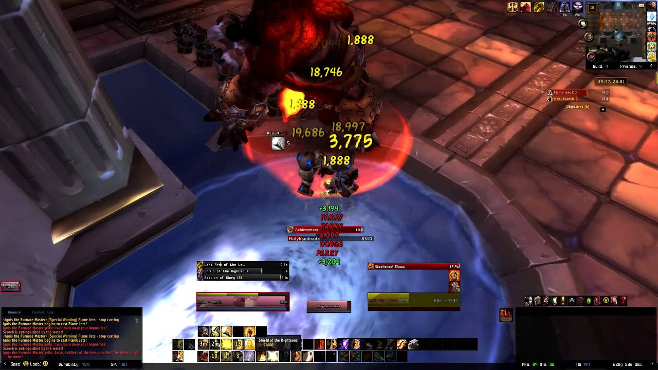 [Level 80 Prot Paladin] Ignis the furnace master 10m Solo - YouTube