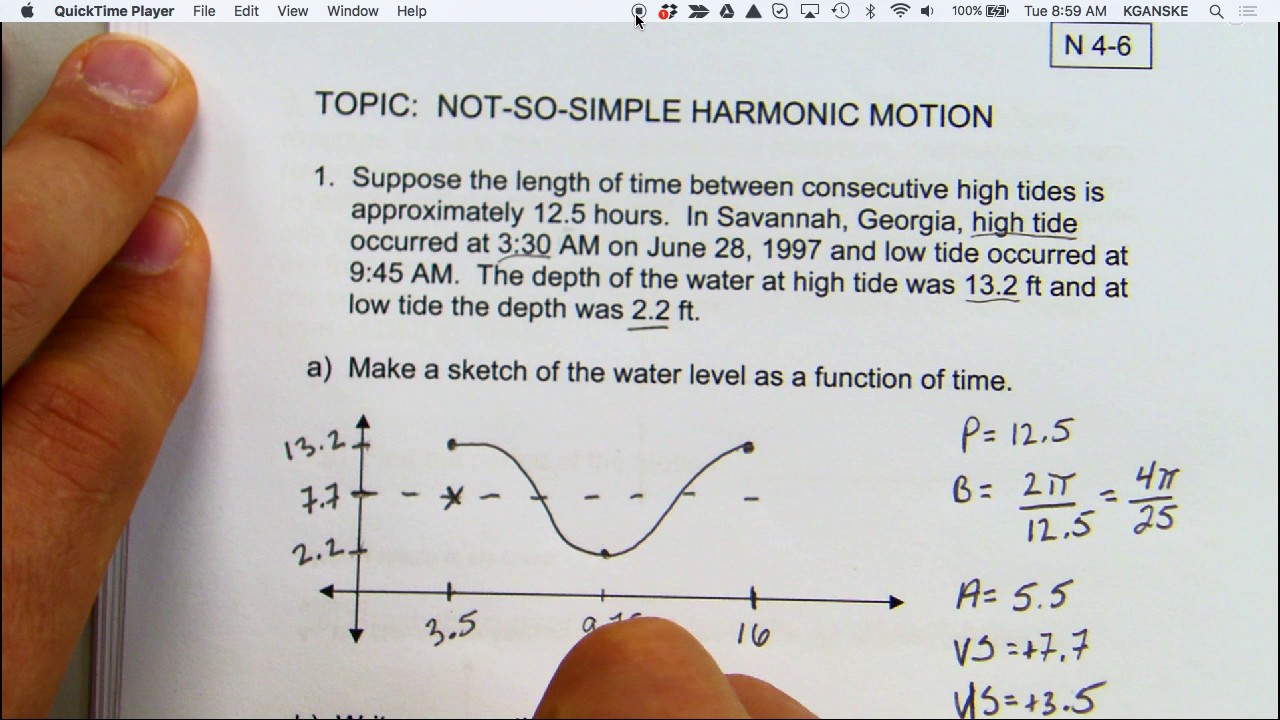 MODELING WITH TRIG CURVES: HARMONIC MOTION - YouTube
