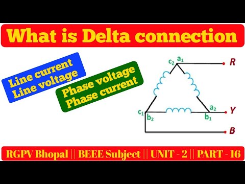 What is Delta connection || Line current || Line voltage || Phase ...