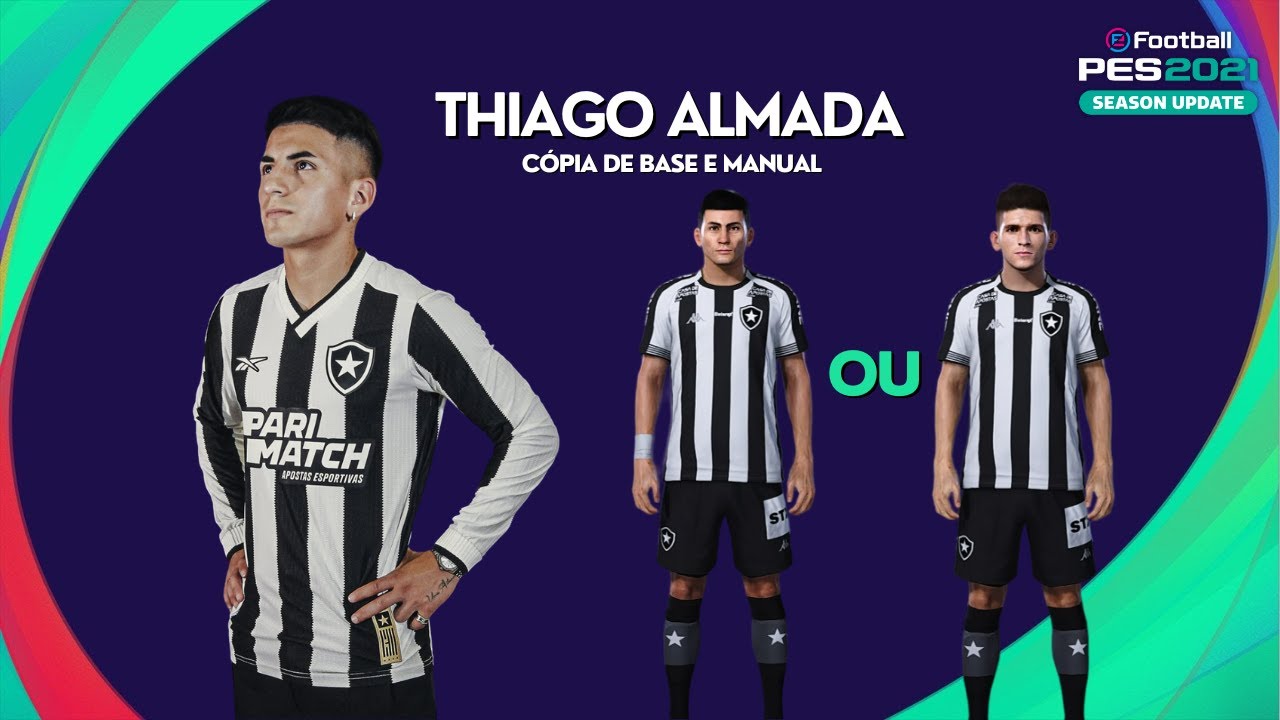 Thiago Almada - Cópia de base e Manual - PES 2021 - YouTube