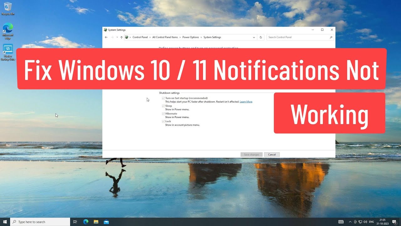 Fix Windows 10 / 11 Notifications Not Working - YouTube