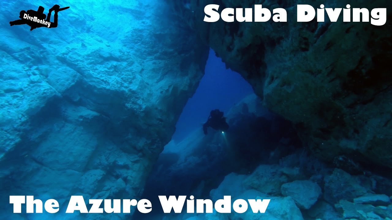 Scuba Diving The Collapsed Azure Window, Gozo - YouTube