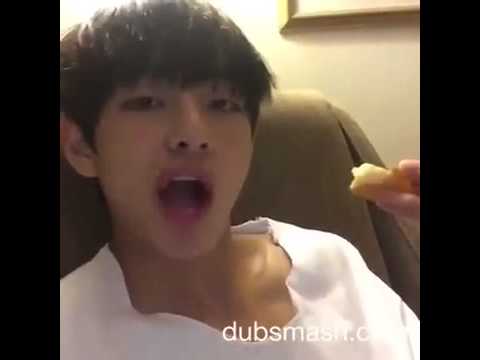 Eating BTS- V Dubsmash 😋 - YouTube