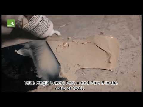 How to fill marble cracks | Italian marble joint filler | (Preparation ...