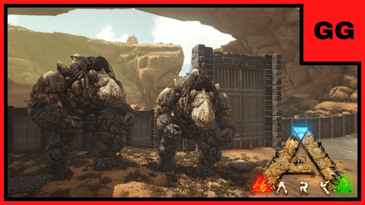 Rock Golem Tames! Ark Survival Evolved Made with Clipchamp - YouTube