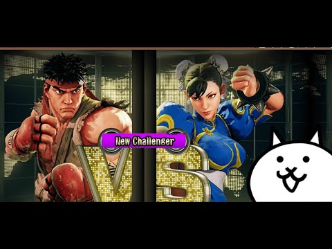 The Battle Cats - New Challenger VS Akuma / Street Fighter V Collab ...