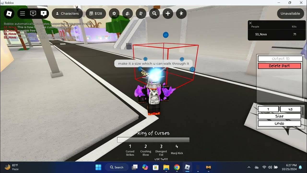 How to make movesets in JJS build mode - YouTube