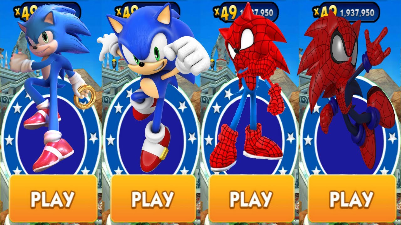 Subway Surfers Sonic Boom vs Spiderhog Sonic Run - All Characters ...