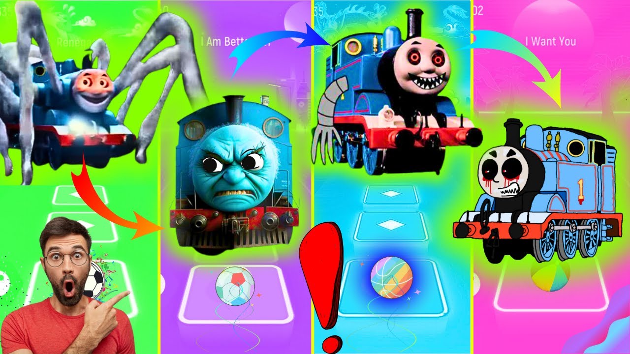 💥 Spider Thomas 🆚 Thomas Train Exe 🆚 Evil Thomas 🆚 Thomas The Train ...