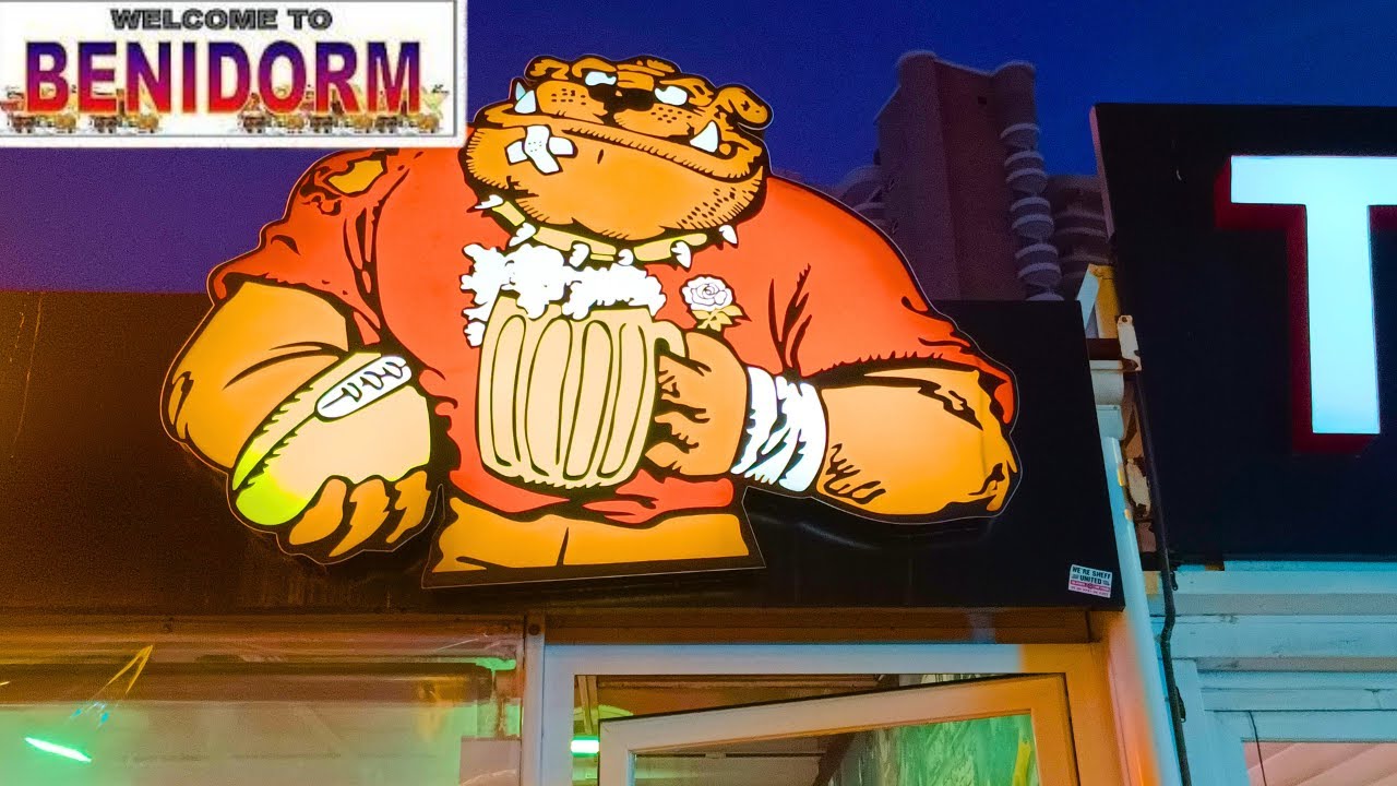 Benidorm Nightlife: From Rockstar Bar to Broadway Club in 4K - YouTube