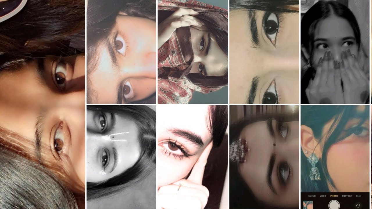 Eyes 👀 photoshoot ideas for girls 🩵 eyes pose 🤩 insta profile photo 😍 ...