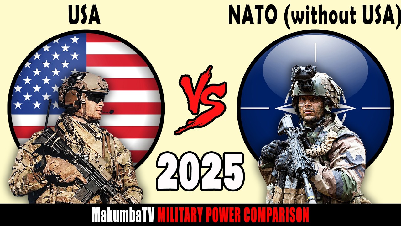 USA vs reszta NATO 2025 | Porównanie siły militarnej #militarypower # ...