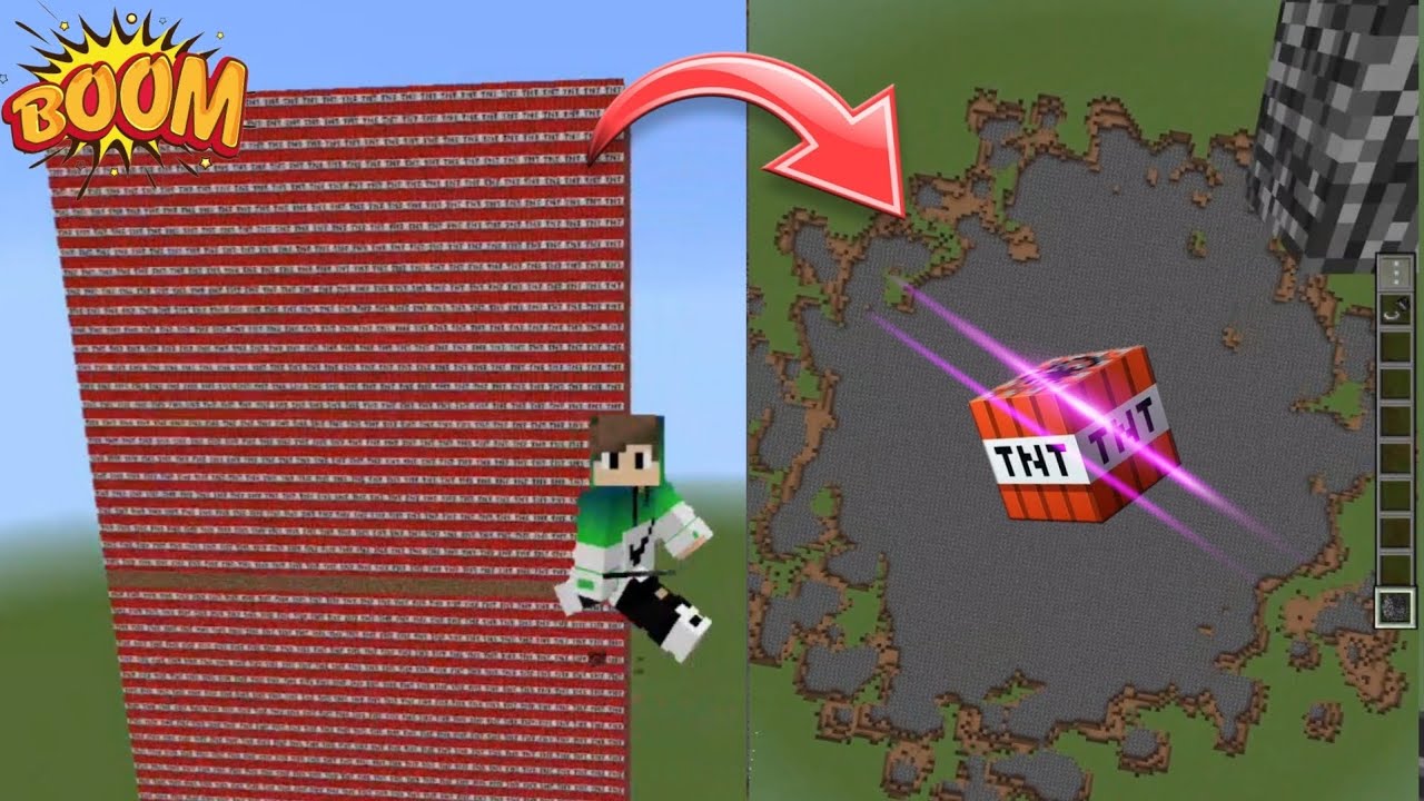 Minecraft Big TNT Building Blast Experiment part 4 - YouTube
