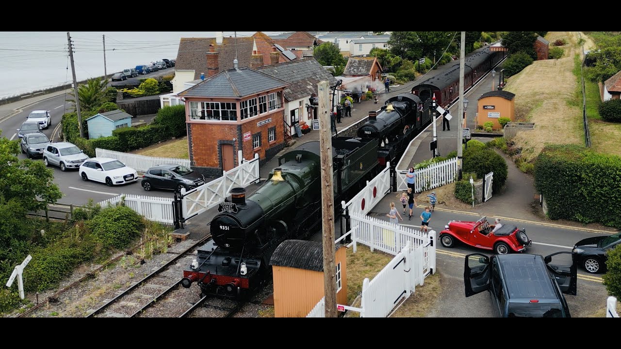 West Somerset Steam Express on Route to Minehead - YouTube