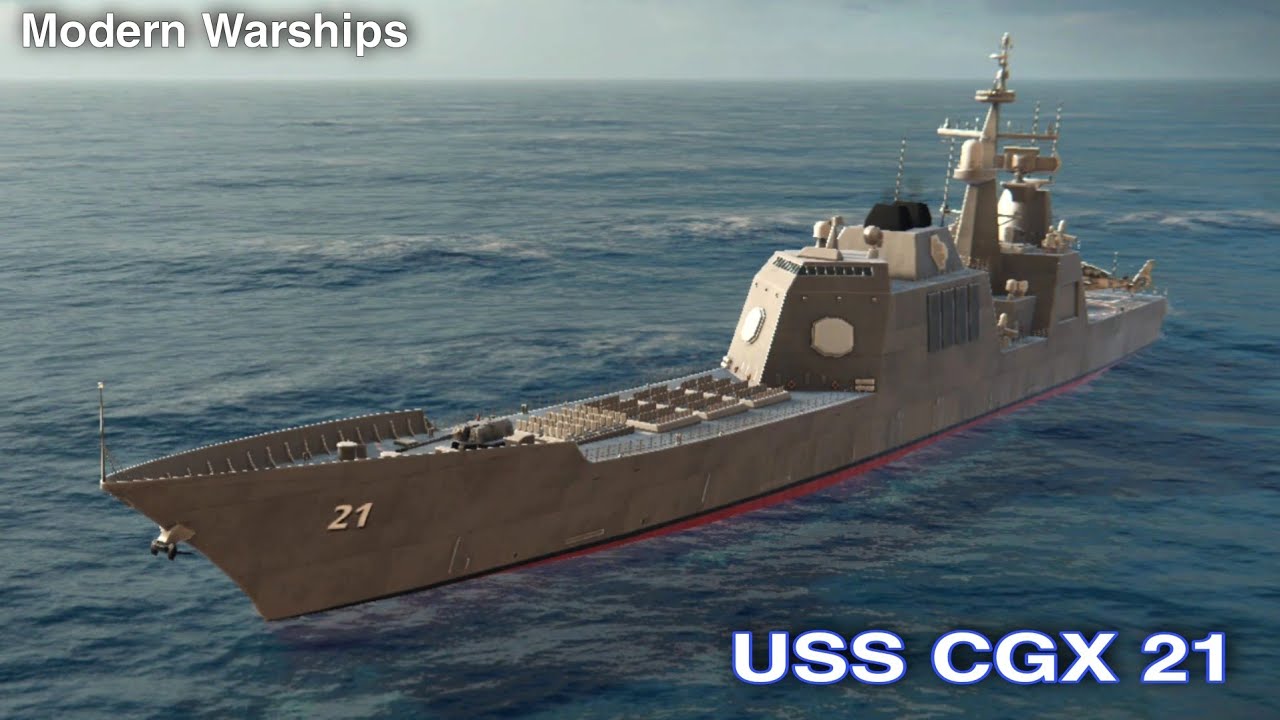 Modern Warships: USS CGX 21 with anti submarine missile. - YouTube